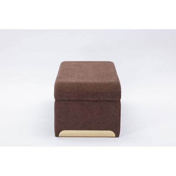 New Boucle Fabric Loveseat Ottoman Footstool Bedroom Bench Shoe Bench ...