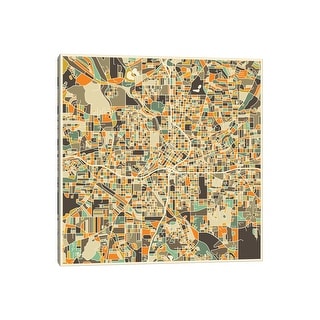 iCanvas "Abstract City Map of Atlanta" by Jazzberry Blue Canvas Print ...