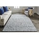 Oliena Modern Minimalist Rug, Misty Blue/Spa Blue, Area Rug - Bed Bath ...