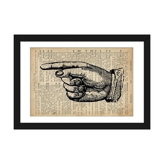 iCanvas "Victorian Pointing Finger Landscape Left Pointing Old ...