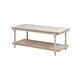 Carolina Living Chesterfield Wood & Cane Coffee Table - Whitewash - Bed ...