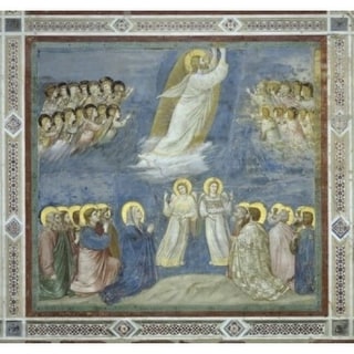 The Ascension Giotto Di Bondone Fresco Arena Chapel Cappella Degli ...