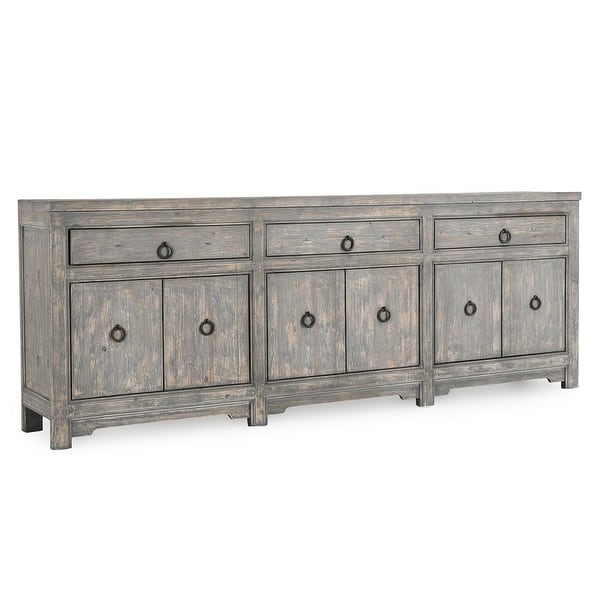 Amherst 3-Drawer 6-Door Antique Blue Sideboard Buffet by Kosas Home ...