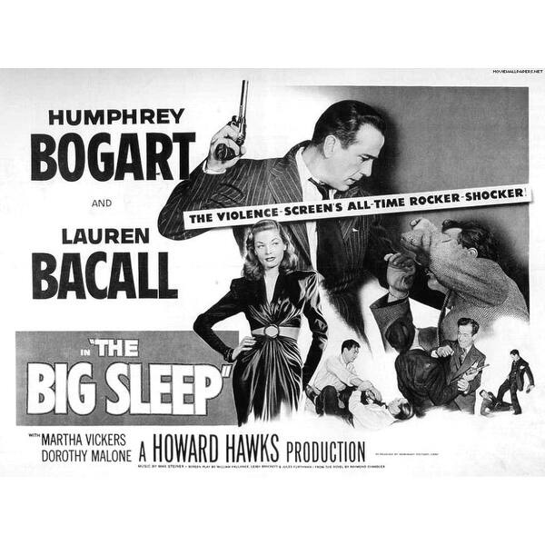 Humphrey Bogart And Lauren Bacall The Big Sleep Cover Photo Print (10 X ...