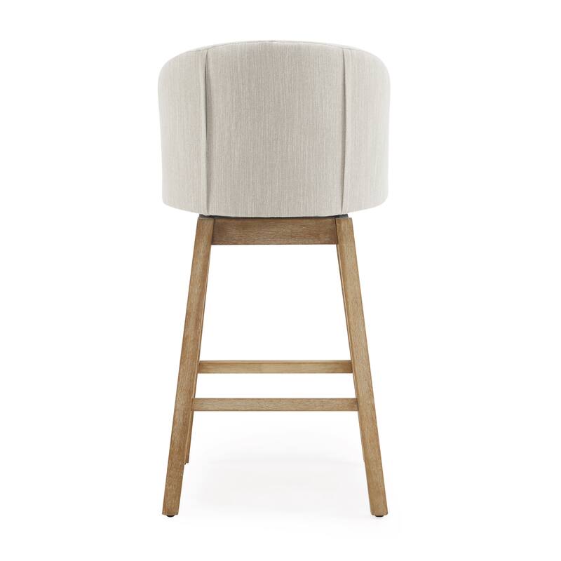 Moore Modern Rubberwood Swivel 33.25-Inch Barstool (set of 2) by ...