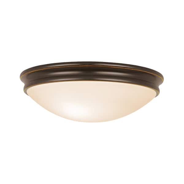 Access Lighting Atom - 1-Light 11" Flush Mount - Oil Rubbed Bronze ...