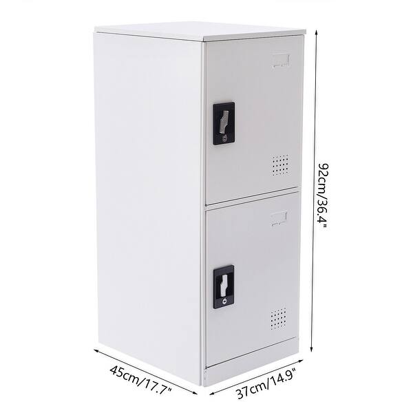 Vertical Locker with Padlock latche 2 Compartment Storage - Bed Bath ...