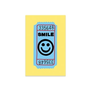 Smile Ticket Print On Acrylic Glass by Jaymie Metz - Bed Bath & Beyond ...
