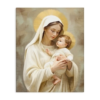 Stupell This Child Religious Portrait Canvas Wall Art Design By Kim ...