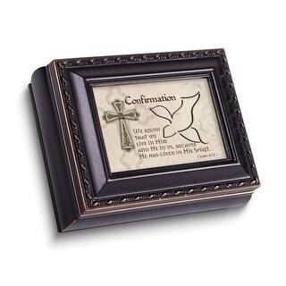 Curata Confirmation Sentiment Resin Jewelry Keepsake Box - Bed Bath ...