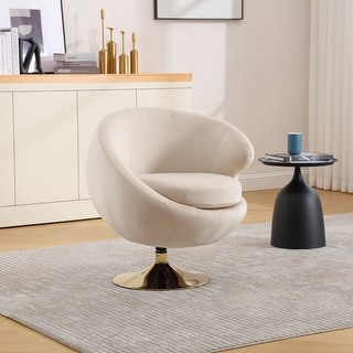 360 Degree Swivel Cuddle Barrel Accent Chairs, Round Armchairs with ...