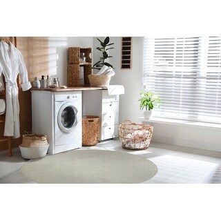 BULA ZIG FLOWER BORDER MINT Laundry Mat By Kavka Designs - Bed Bath ...