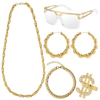 Rapper Costume Accessories 90s 80s Hip Hop Costumes for Women Men 90's ...