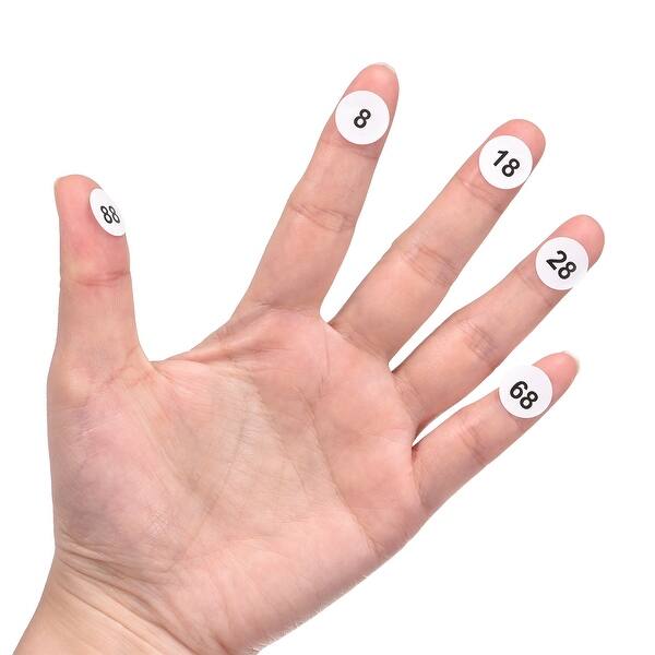 Round Number Stickers, 13mm Dia Number 1-100 Coated Paper Label 30 ...