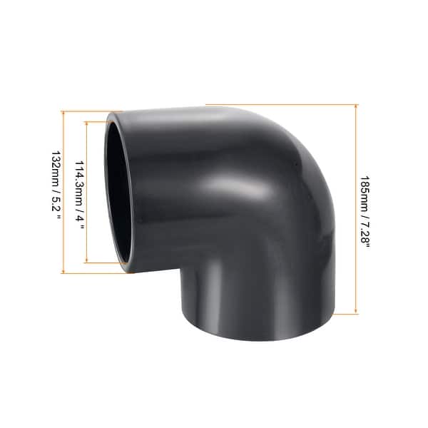 2pcs SCH80 Socket UPVC Pipe Fitting Elbow 90 Degree Adapter Connector ...