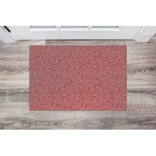 FIELD OF AUTUMN ROSE RED Doormat By Kavka Designs - Bed Bath & Beyond ...