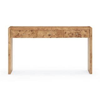 Brandyss Burl Wooden Rectangular Console Table - Bed Bath & Beyond ...