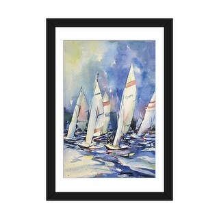 iCanvas "Scow Boats Racing In Regatta" by Ryan F0x - Bed Bath & Beyond ...