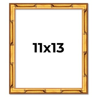 11x13 Frame Gold Real Wood Picture Frame Width 1 inches | Interior ...