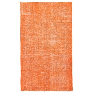ECARPETGALLERY Hand-knotted Color Transition Orange Wool Rug - 5'2 x 8 ...