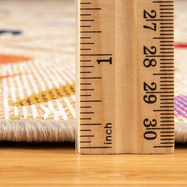 Reyn Spooner Fresco Kanaloa Beige/Multi-Colored Tile Whale Flatweave ...