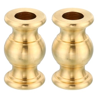 2pcs 20.5x36mm Solid Brass Lamp Neck Threaded Turned Spindle Slips Lamp ...