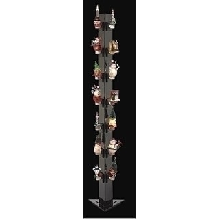 72.5" Shiny Black Display Night Light Tower for Retail and Showrooms ...