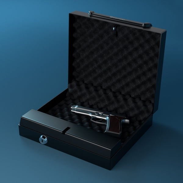 Gun Security Safe Quick-Access Firearm Safety Device with Keypad/Key ...