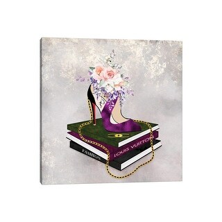 iCanvas "Fashion Squared Prissy Purple" by Pomaikai Barron Canvas Print ...