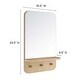 Hollow Modern Oak Wall Mirror with Shelf and Hooks - Bed Bath & Beyond ...
