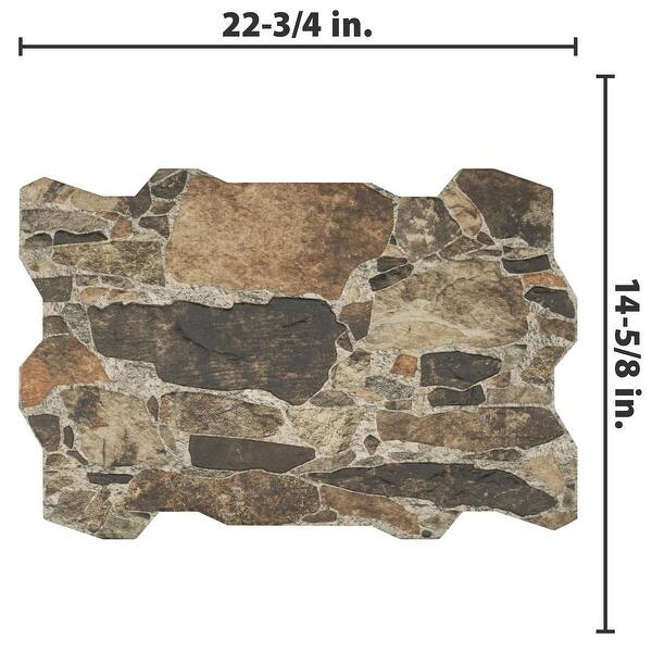 Merola Tile Rambla Arena 15.75" x 23.75" Porcelain Floor and Wall Tile ...