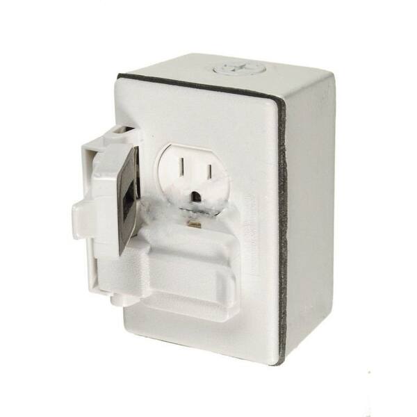 125V Rectangle Beige Duplex Outlet Wall Mount American Imaginations ...