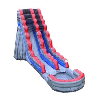 JumpOrange 19' Titanium Commercial Grade Water Slide with Attached ...