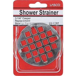 Lasco 03-1357 Casper Snap-In Shower Drain Strainer, 3-1/4", Chrome ...