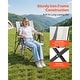 Camping Chair, 3 Heat Settings, High Back Folding Camping Chair ...