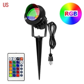 10W RGB LED Garden Walkway Waterproof Landscape Lamp - Black - Bed Bath ...