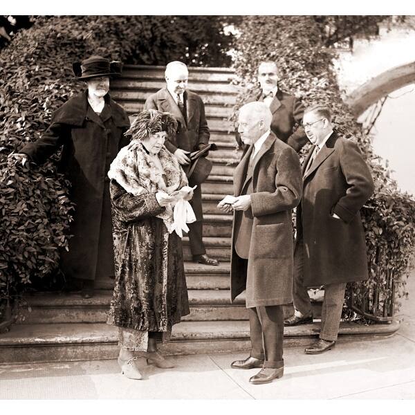 First Lady Florence Harding And Treasury Secretary Andrew Mellon ...