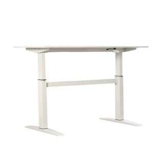 47" Tech Desk Standing And Adjustable Desk In White - Bed Bath & Beyond ...
