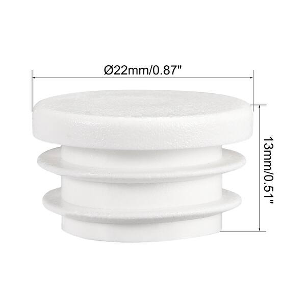 Round PE Tubing End Cap Steel Furniture Pipe Tube Cover Insert - Bed ...