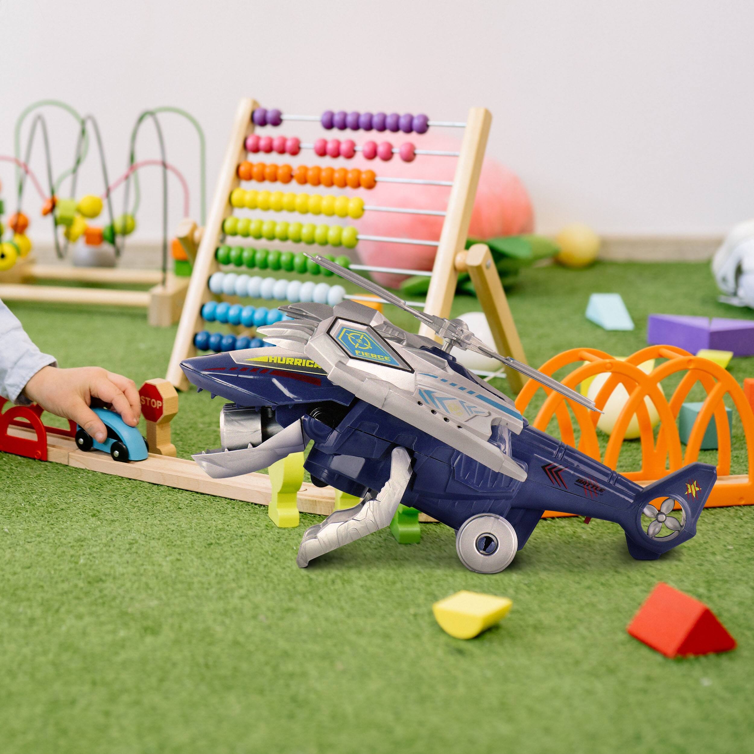 Vivitar Robo Transforming Dino Helicopter with Mist Spray - On Sale ...