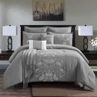 Adelpho Luxury 8 Piece Comforter Set - Bed Bath & Beyond - 35855999