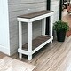 Farmhouse Rustic Wood Small Living Room Sofa Table - Bed Bath & Beyond ...