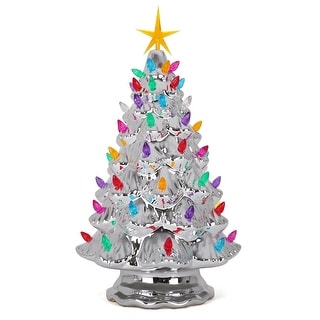 Silver Ceramic Christmas Tree - Bed Bath & Beyond - 38877970