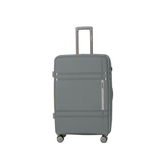 6-piece luggage set, expandable hard shell luggage set with rotating ...