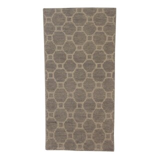 Wahi Rugs Modern Gemotrical Design Wool Hand Knotted Rug 2x4 - 2' x 4 ...