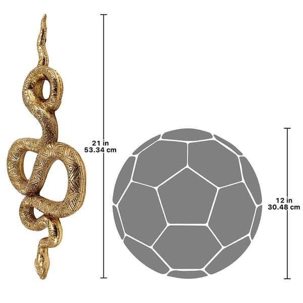 Design Toscano Cobra God of Luxor Egyptian Snake Wall Sculpture - Bed ...