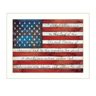 Pledge Of Allegiance 4 White Framed Print Wall Art - Bed Bath & Beyond ...