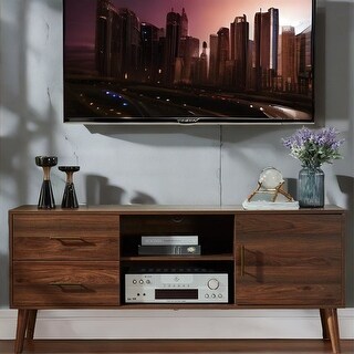 Classic And Sophisticated Vintage Walnut TV Stand with Timeless Design ...