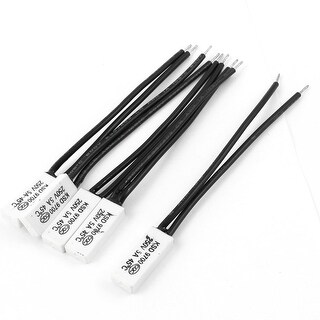 5pcs 250V 5A 45C Normal Close Thermostat Temperature Control Switch ...