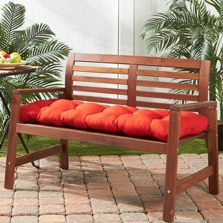 Salsa 51-inch Outdoor Red Bench Cushion (Cushion Only) - Bed Bath ...